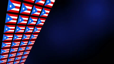 Puerto Rico Flag Animated Background 3d ... | Stock Video | Pond5