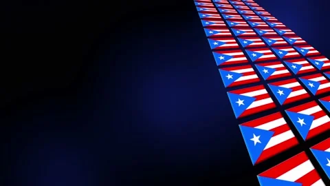Puerto Rico Flag Animated Background 3d ... | Stock Video | Pond5