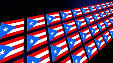 Puerto Rico Flag Animated Background 3d ... | Stock Video | Pond5