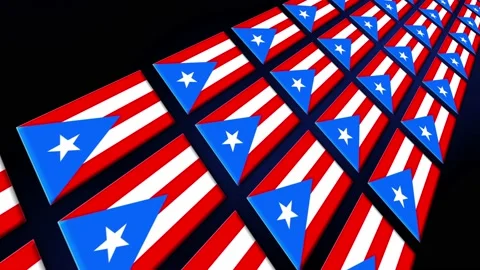 Puerto Rico Flag Animated Background 3d ... | Stock Video | Pond5