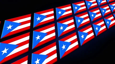 Puerto Rico Flag Animated Background 3d ... | Stock Video | Pond5