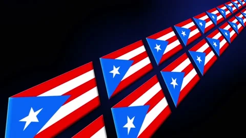 Puerto Rico Flag Animated Background 3d ... | Stock Video | Pond5