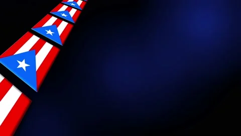 Puerto Rico Flag Animated Background 3d ... | Stock Video | Pond5