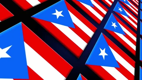 Puerto Rico Flag Animated Background 3d ... | Stock Video | Pond5