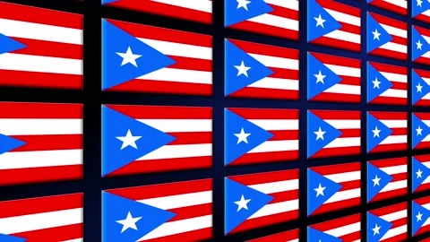 Puerto Rico Flag Animated Background 3d ... | Stock Video | Pond5