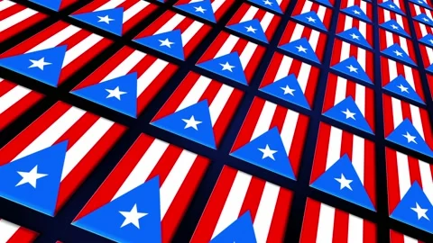 Puerto Rico Flag Animated Background 3d ... | Stock Video | Pond5