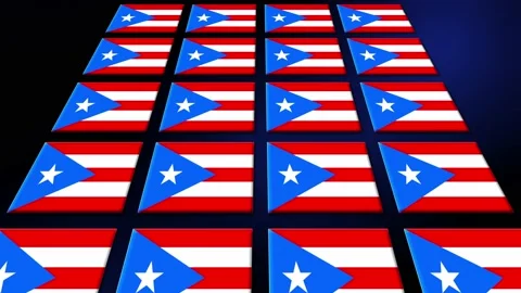 Puerto Rico Flag Animated Background 3d ... | Stock Video | Pond5
