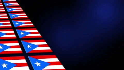 Puerto Rico Flag Animated Background 3d ... | Stock Video | Pond5