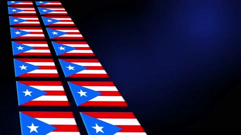 Puerto Rico Flag Animated Background 3d ... | Stock Video | Pond5