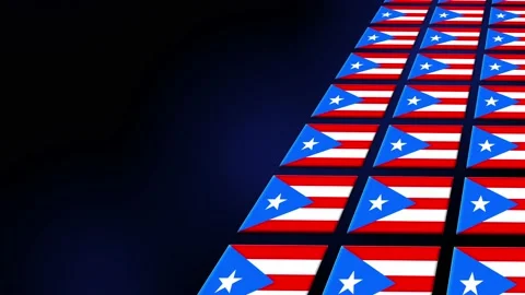 Puerto Rico Flag Animated Background 3d ... | Stock Video | Pond5