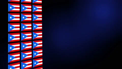 Puerto Rico Flag Animated Background 3d ... | Stock Video | Pond5