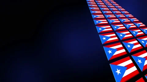 Puerto Rico Flag Animated Background 3d ... | Stock Video | Pond5