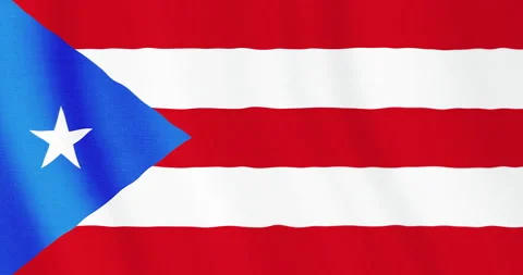 Puerto Rico flag backdrop seamless anima... | Stock Video | Pond5