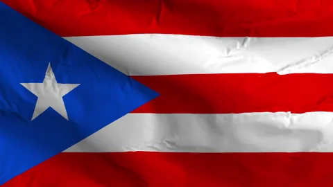 Puerto Rico flag waving animation. Sign ... | Stock Video | Pond5