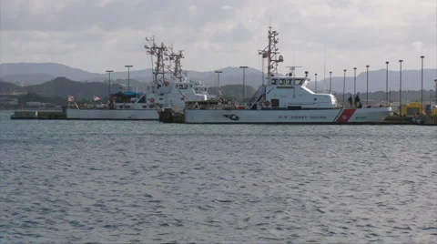 Puerto Rico - HD Coast Guard Vessels in ... | Stock Video | Pond5