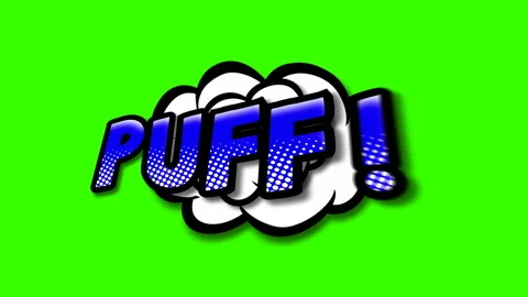 Puff Comic speech bubble expression. Pop... | Stock Video | Pond5