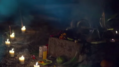 puja or yajna ceremony in India and hind... | Stock Video | Pond5