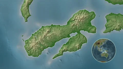 Pulau Ambon Island in the Banda Sea. Phy... | Stock Video | Pond5