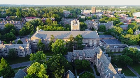 Pull Away Shot of Princeton University C... | Stock Video | Pond5