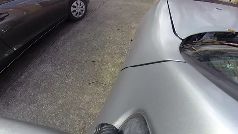 pull out of driveway car moving vehicle | Stock Video | Pond5