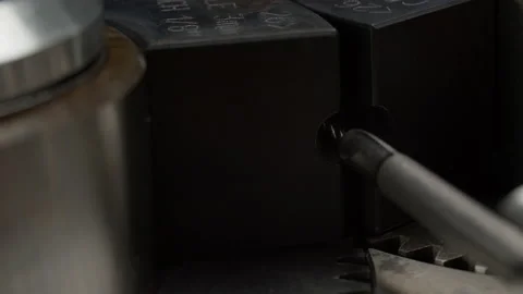 Pulling metal wire rope through machine ... | Stock Video | Pond5