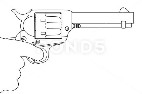 Pulling The Trigger Sketch Stock Illustration ~ #82994320