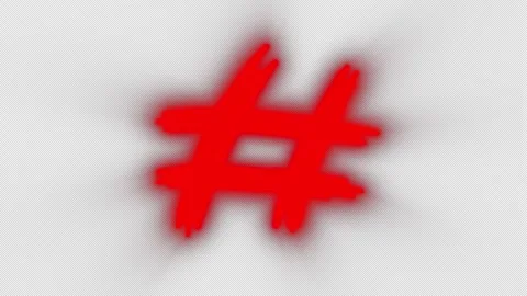 Pulsating grid icon with a red neon glow... | Stock Video | Pond5