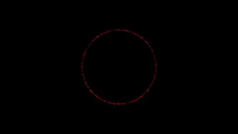 Pulsating Red Circular Digital Animation... | Stock Video | Pond5