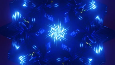 Pulsating Surreal star shape structure V... | Stock Video | Pond5