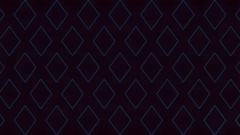 Pulse neon blue diamond pattern in rows ... | Stock Video | Pond5