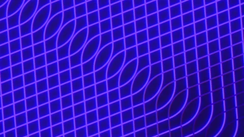 Pulse neon blue lines in rows on black g... | Stock Video | Pond5