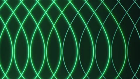 Pulse neon green lines in rows on black ... | Stock Video | Pond5