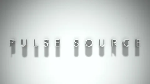 pulse source 3D title animation white te... | Stock Video | Pond5