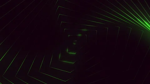 Pulse trace neon green lines in helix on... | Stock Video | Pond5