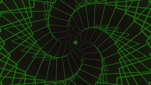 Pulse trace neon green stars in vertigo ... | Stock Video | Pond5