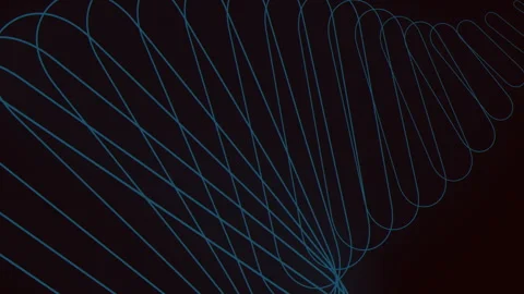 Pulse trace neon lines on black gradient | Stock Video | Pond5