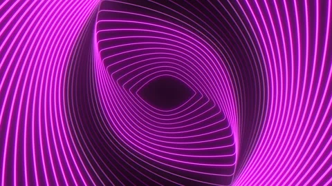 Pulse trace neon purple lines in helix o... | Stock Video | Pond5