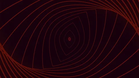 Pulse trace neon red lines in vertigo on... | Stock Video | Pond5