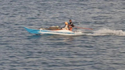 Pump boat in sea,Ormoc,Leyte,Philippines | Stock Video | Pond5