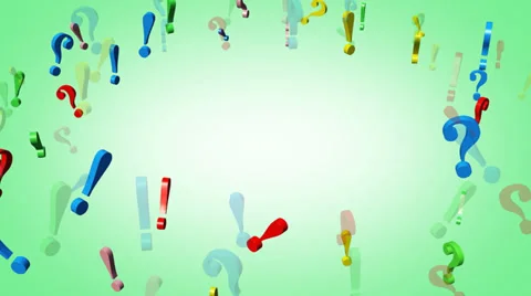 Punctuation marks CG animation | Stock Video | Pond5