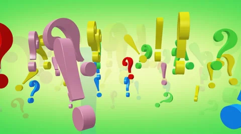 Punctuation marks CG animation | Stock Video | Pond5