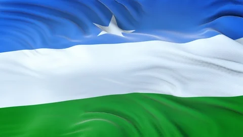 Puntland flag waving in the wind with hi... | Stock Video | Pond5