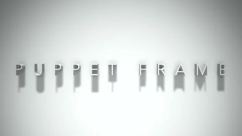 puppet frame 3D title animation white te... | Stock Video | Pond5