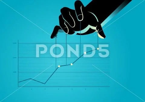 Puppet master controlling graphic chart: Graphic #263948261
