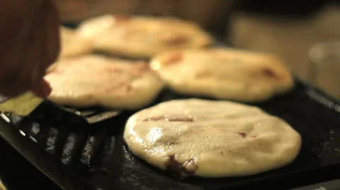 Pupusas making by woman hands close up | Stock Video | Pond5