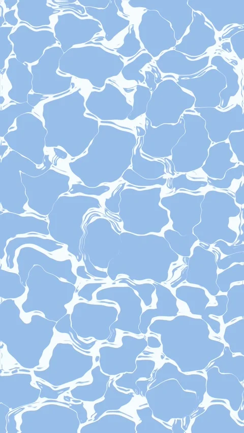 Pure blue 2d cartoon water with light re... | Stock Video | Pond5