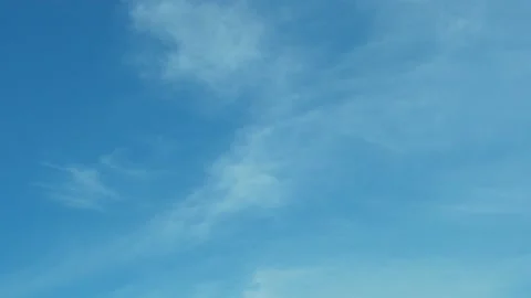 Pure Blue Sky Azure Firmament and Feathe... | Stock Video | Pond5