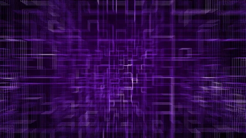 Purple 3D Circuit Board Loop Forward Ani... | Stock Video | Pond5