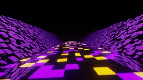 Purple and Yellow Cyborg Road Background... | Stock Video | Pond5