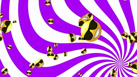 Purple Animated Background Smiley Emotic... | Stock Video | Pond5